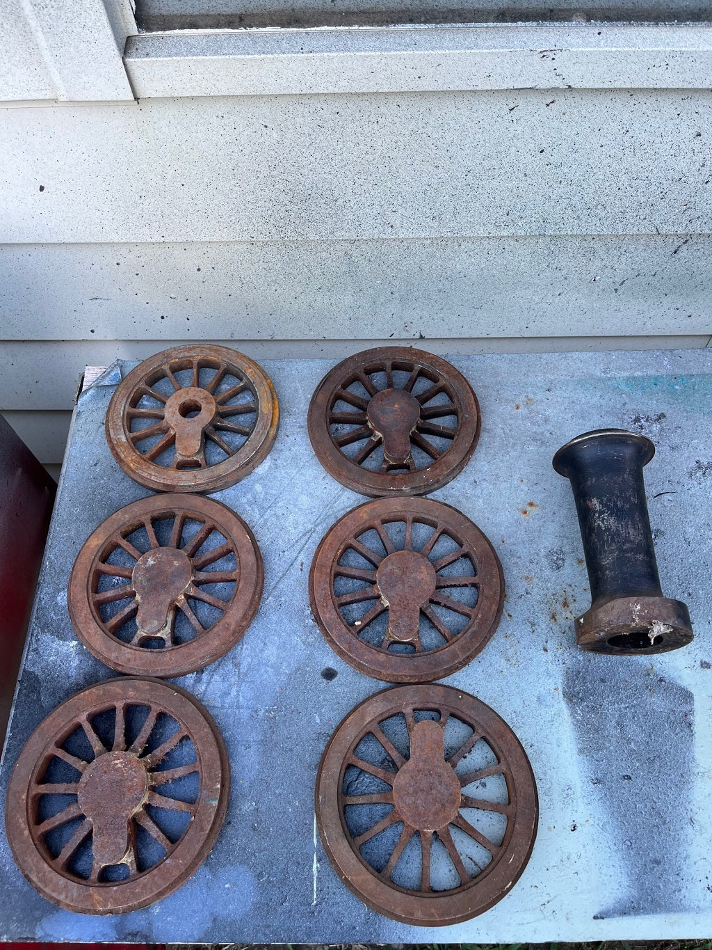 5" NSW Z19 Wheel and Chimney Castings - SOLD – Mini Train Systems